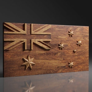 Australia Flag - CNC Files for Wood, 3D STL Model - Etsy UK