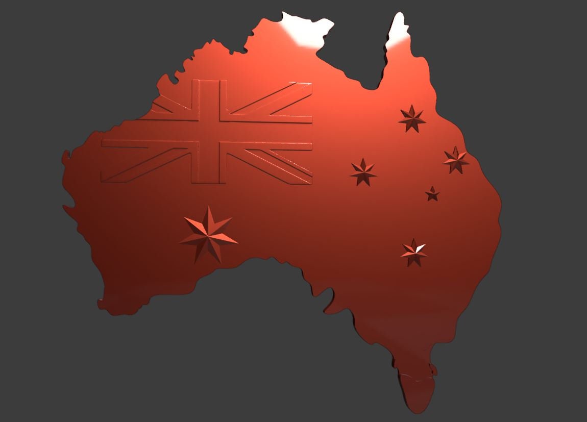 Australia Map CNC Files for Wood 3D STL Model - Etsy