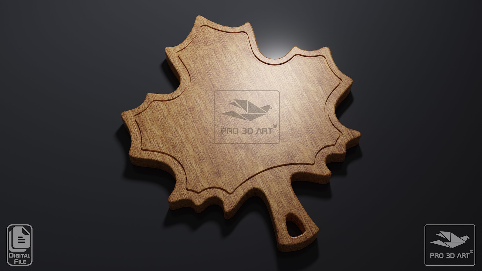Maple Leaf Cutting Board - CNC Files for Wood (svg, Dxf, Eps, Pdf, Ai ...