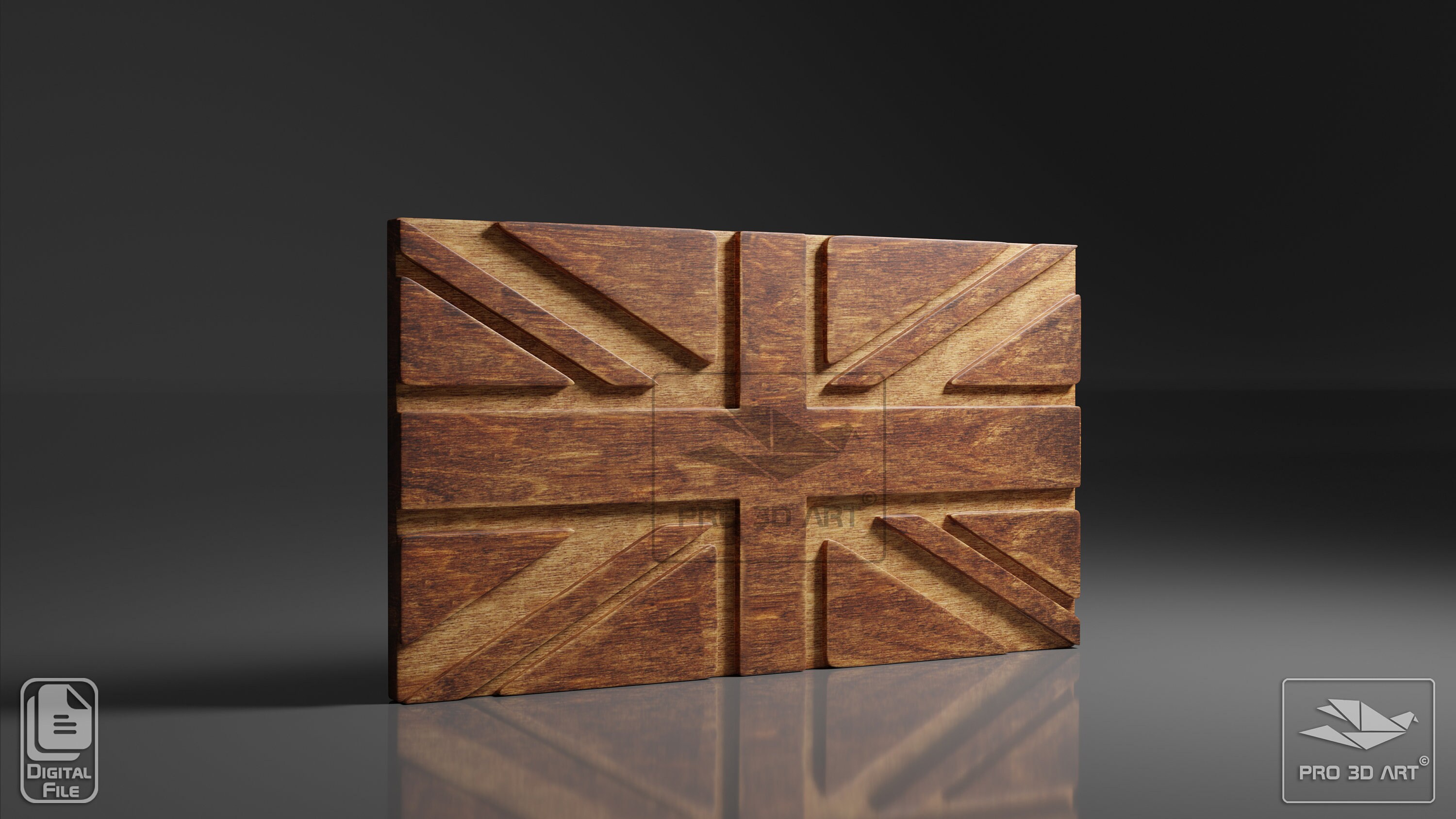 UK Flag CNC Files for Wood 3D STL Model - Etsy UK