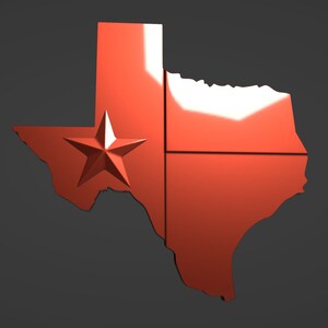 Texas Flag and Map Pack - CNC Files for Wood, 3D STL Models - Etsy