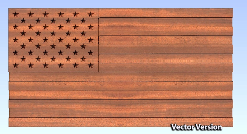 USA Flag - CNC Files for Wood, 3D STL Model - Etsy