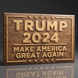 Trump 2024 MAGA Sign - CNC Files for Wood - Etsy