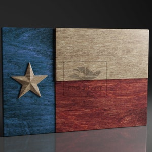 Texas Flag - CNC Files for Wood, 3D STL Model - Etsy UK