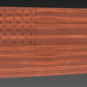 USA Flag - CNC Files for Wood, 3D STL Model - Etsy