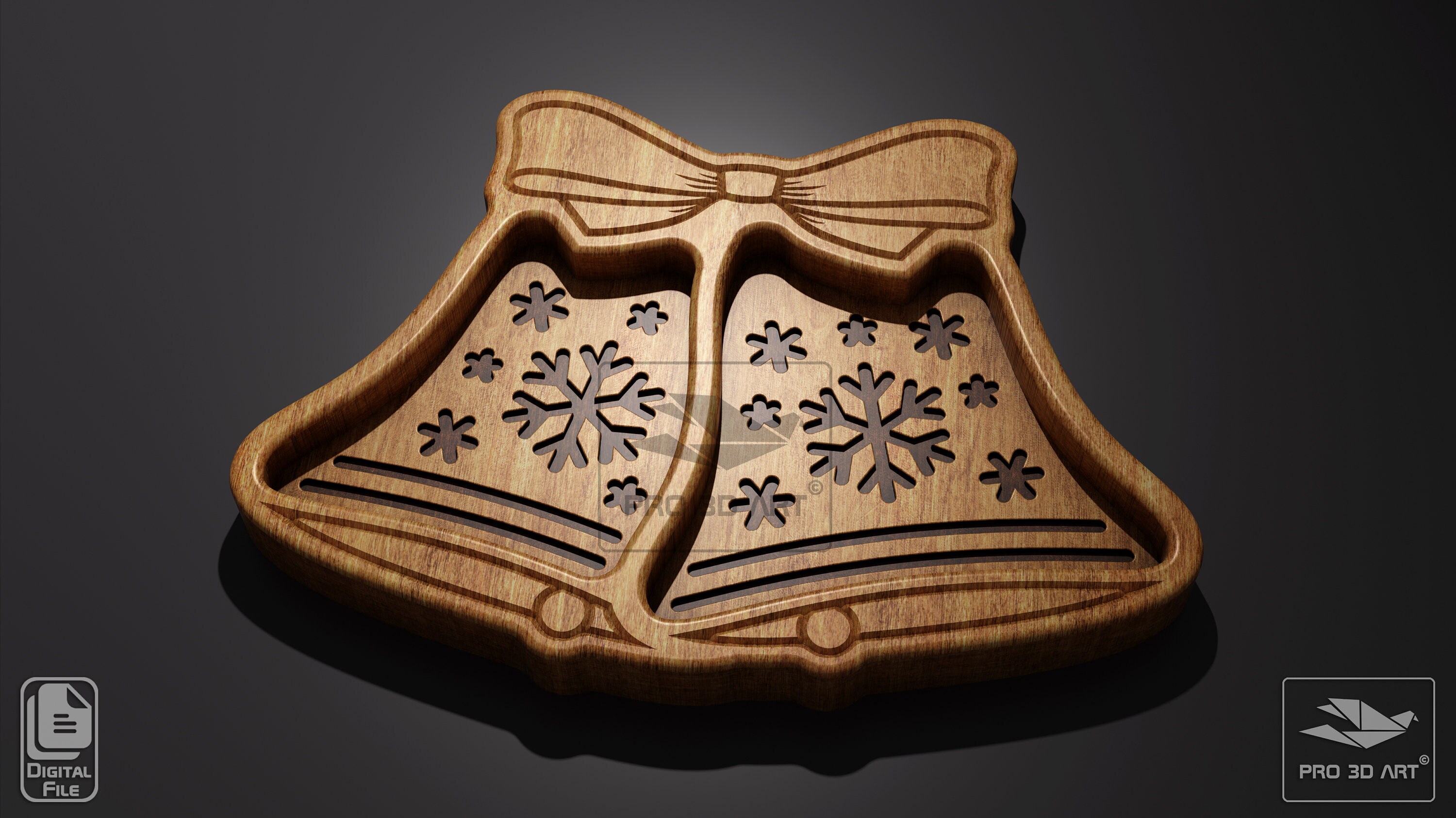 Christmas Trays Pack 2 - CNC Files for Wood (svg, Dxf, Eps, Ai, Pdf) - Etsy