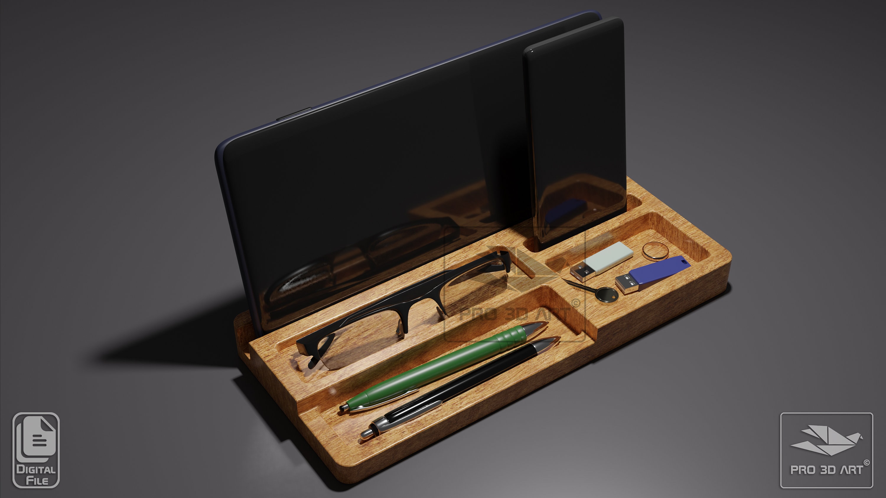 Holder / Organizer Pack CNC Files for Wood stl Svg Dxf - Etsy