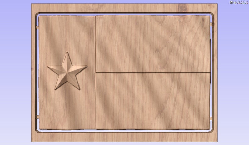 Texas Wavy Flag - CNC Files for Wood, 3D STL Model - Etsy