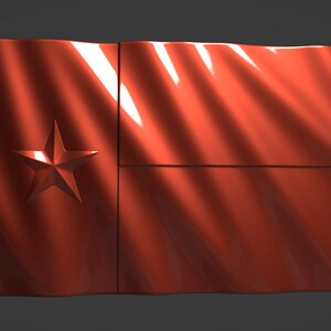 Texas Wavy Flag - CNC Files for Wood, 3D STL Model - Etsy
