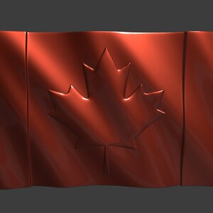 Canada Wavy Flag - CNC Files for Wood, 3D STL Model - Etsy