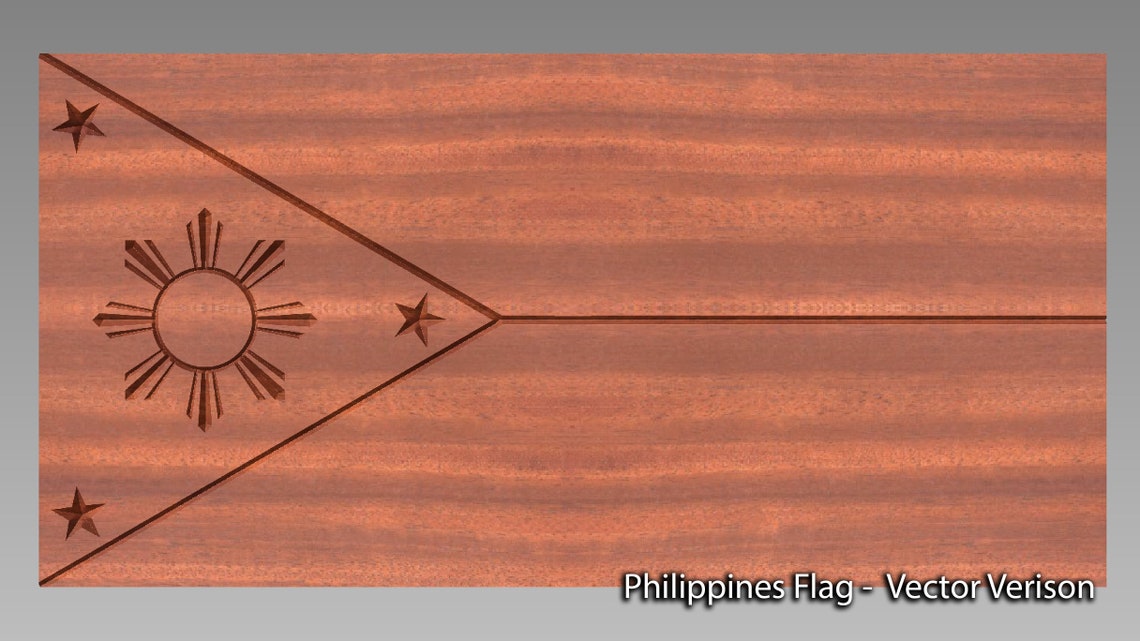 Philippines Flag - CNC Files for Wood, 3D STL Model - Etsy
