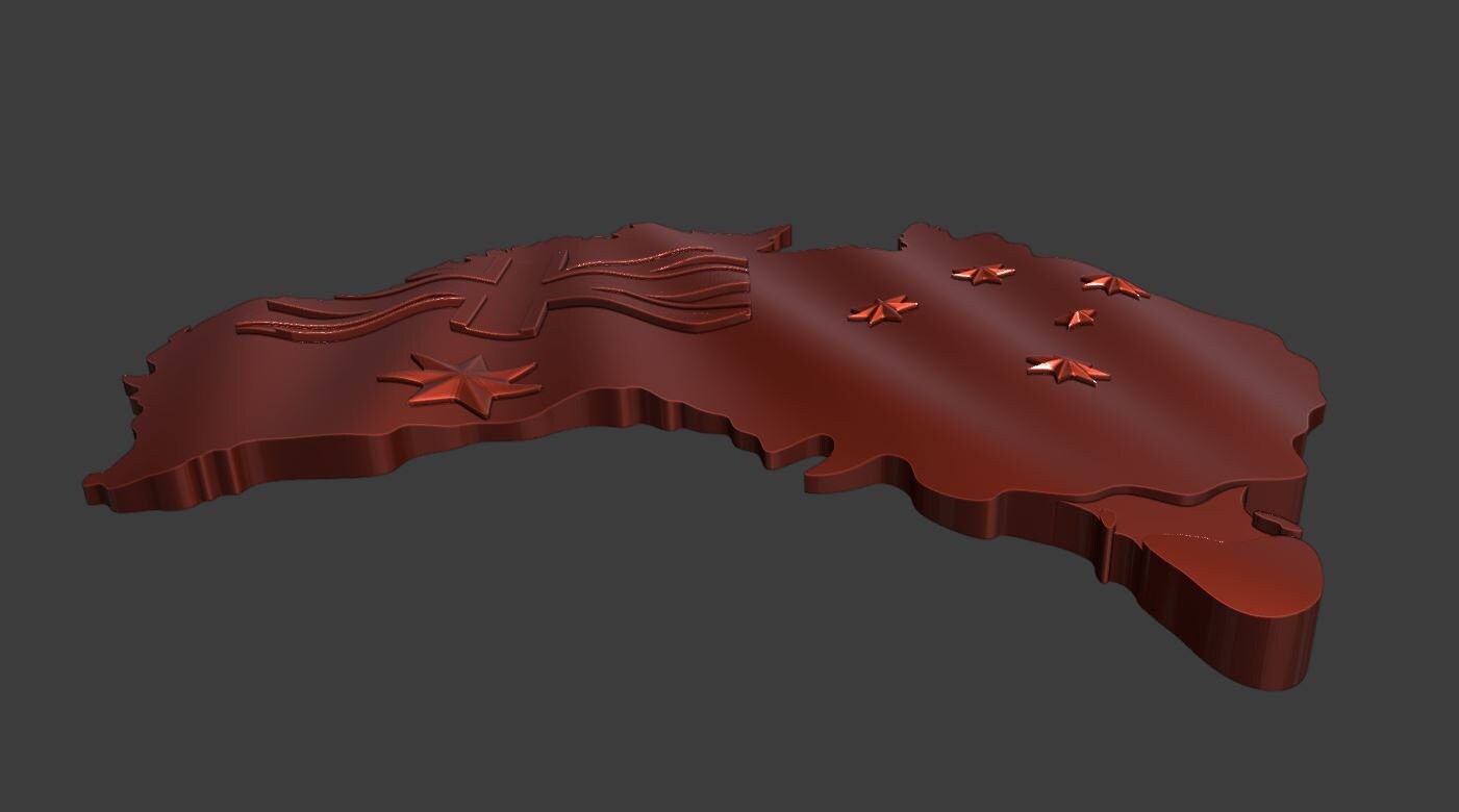 Australia Wavy Map - CNC Files for Wood, 3D STL Model - Etsy UK