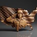 USA Flag and Map - Soldier - Pack - CNC Files for Wood, 3D STL Models ...