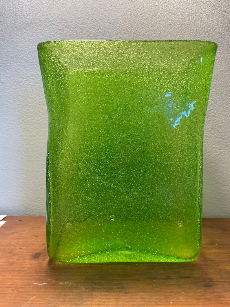 Green Bubble Glass Vase - Etsy