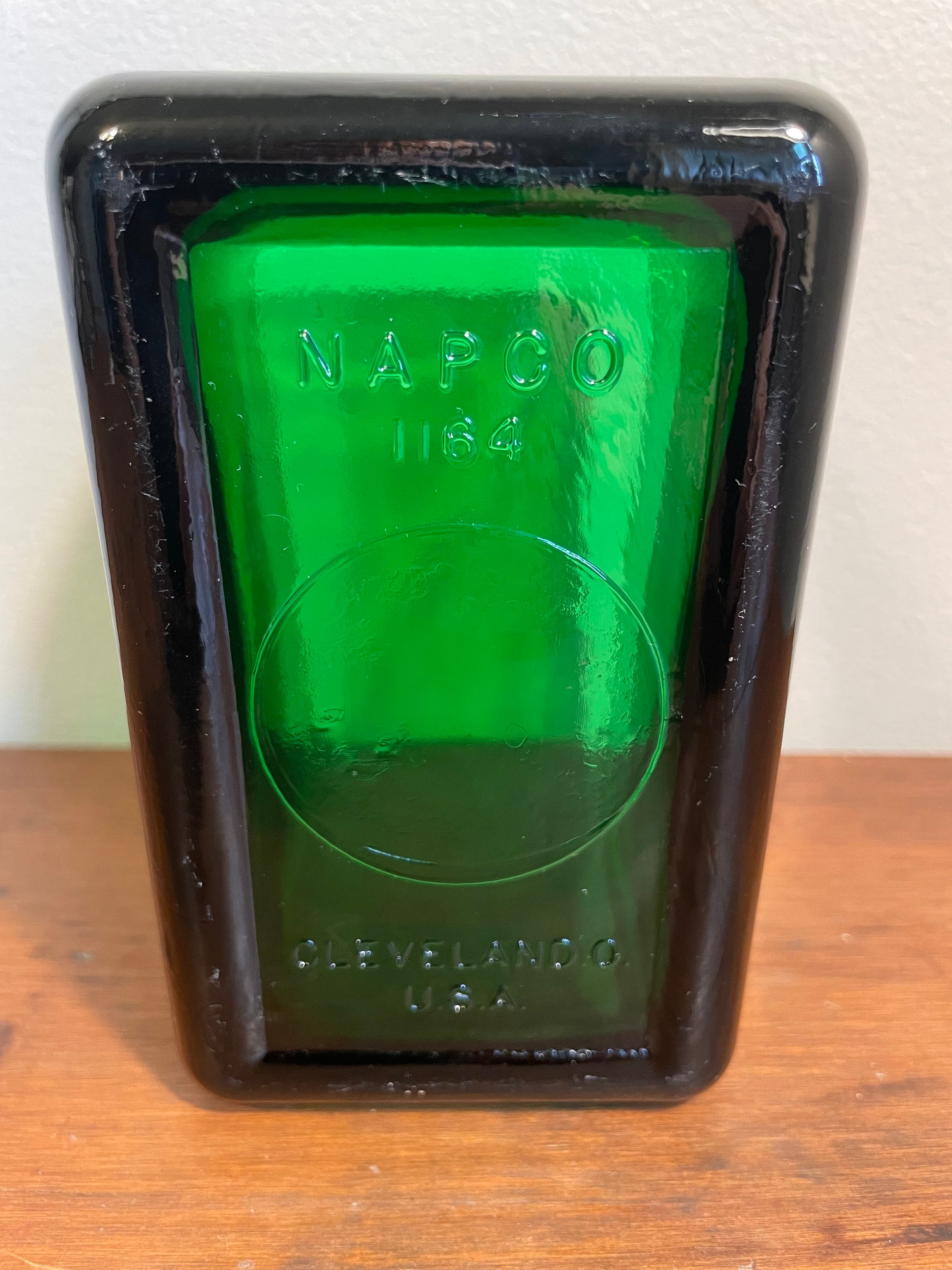 Vintage NAPCO Green Glass Vase Planter ***SALE*** - Etsy