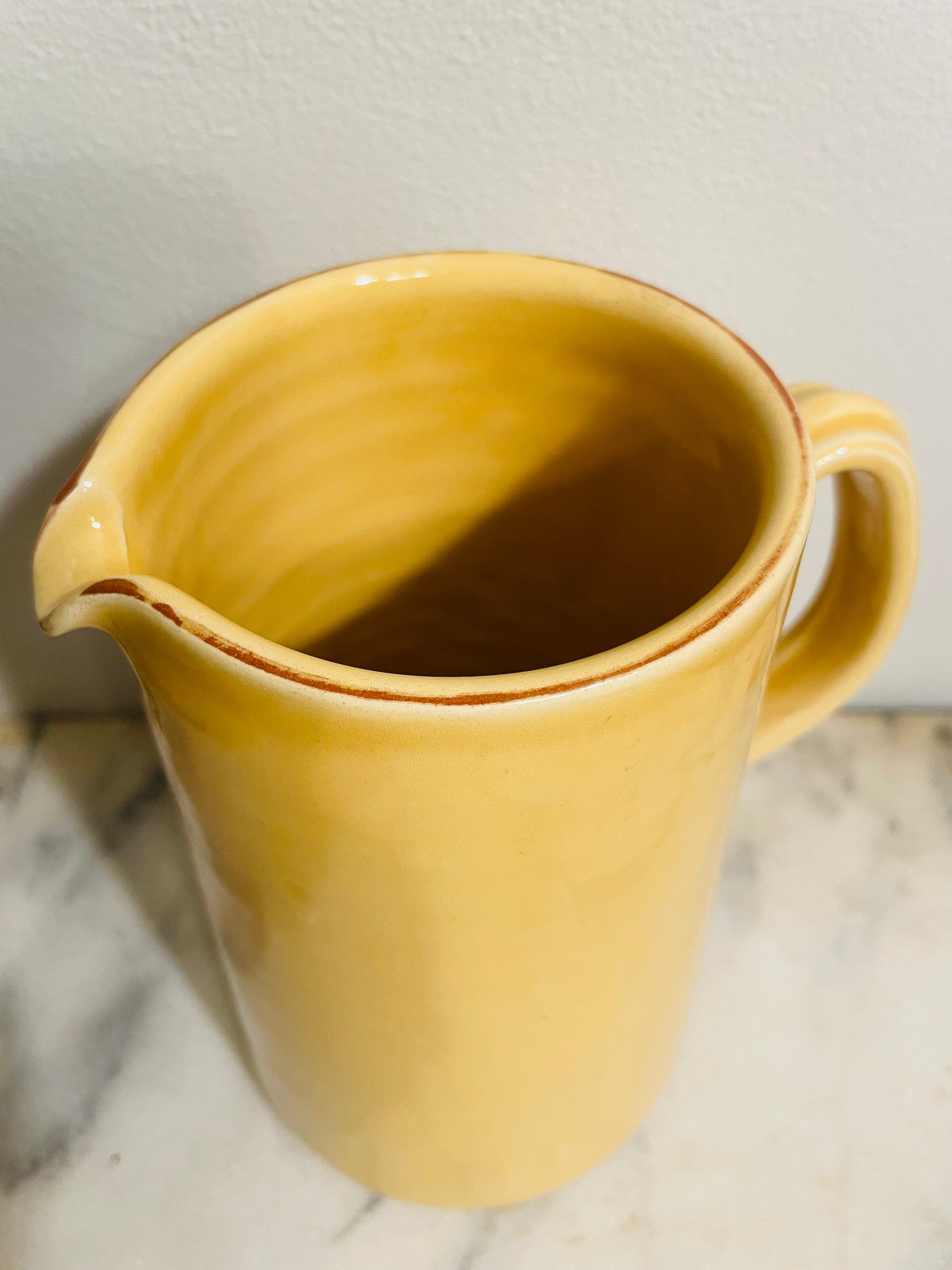 Nicolas Fasano Pitcher Italian Pottery Made in Italy Heavy Rustic ...