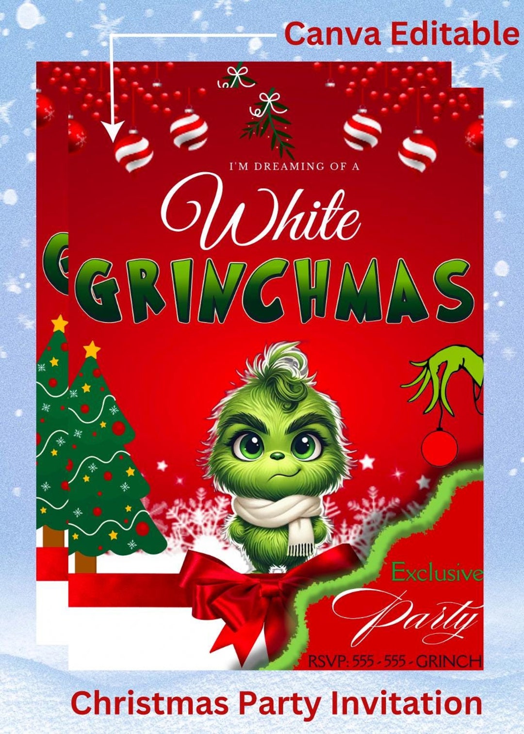 Grinchmas Party Invitation - Etsy