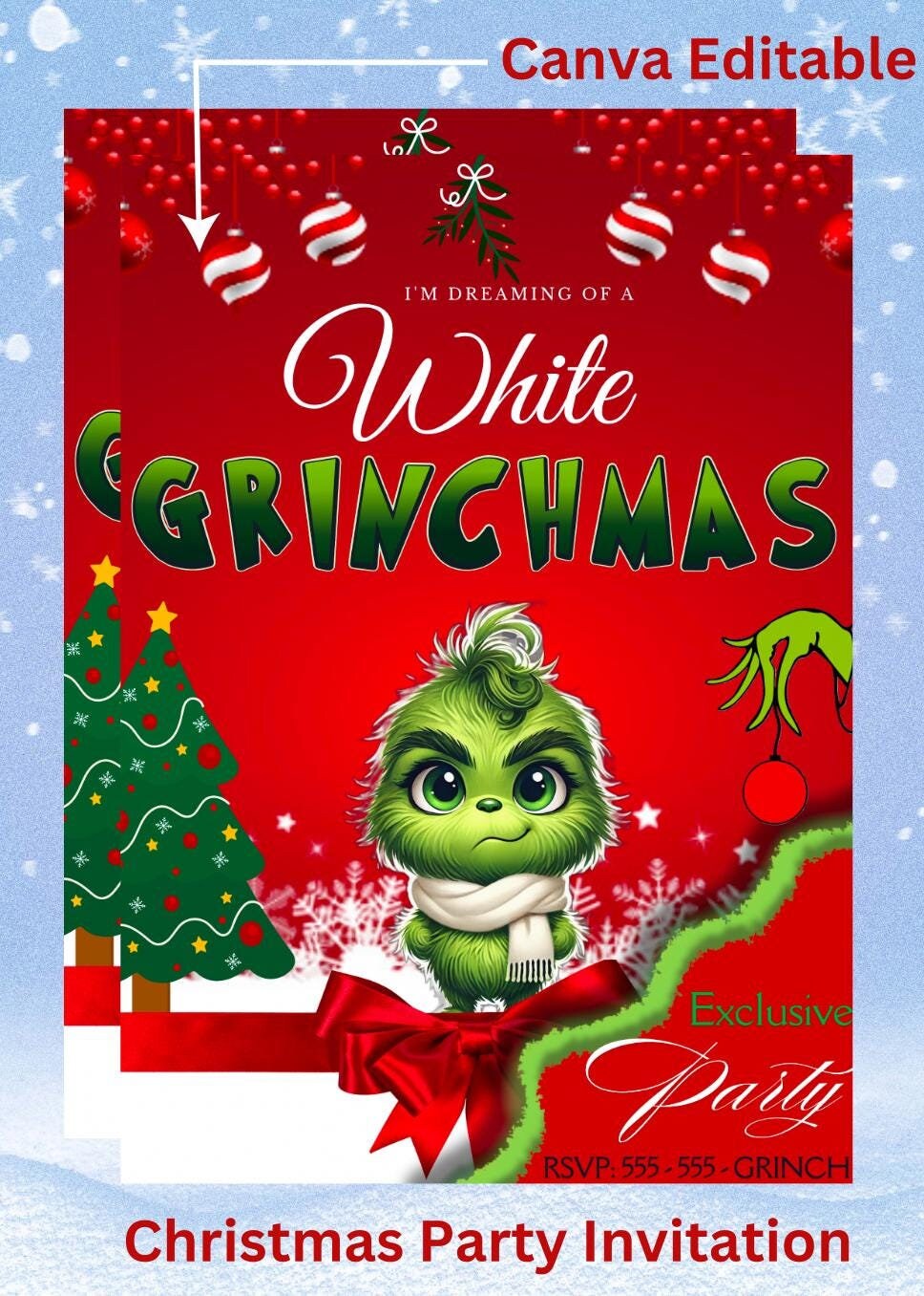 Grinchmas Party Invitation - Etsy