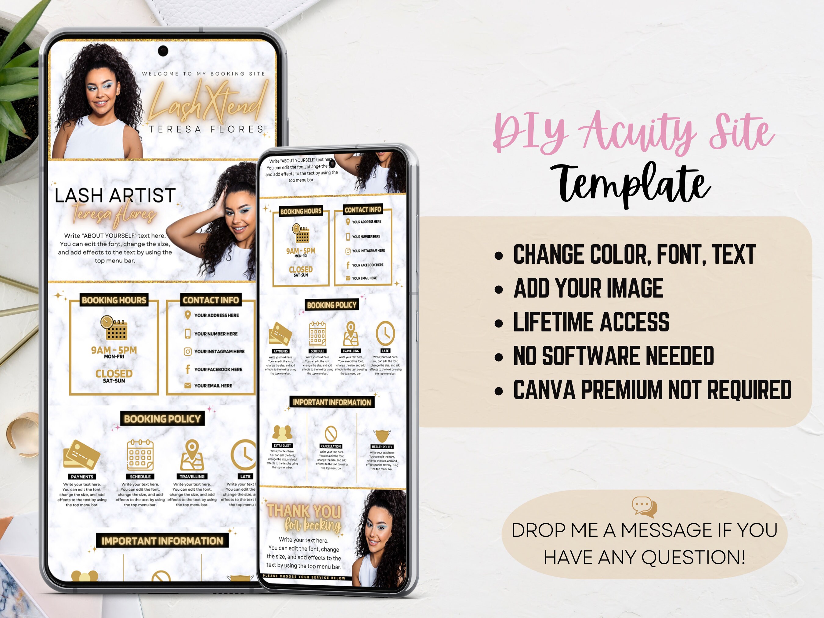 Acuity Scheduling Template Acuity Booking Site DIY Acuity - Etsy