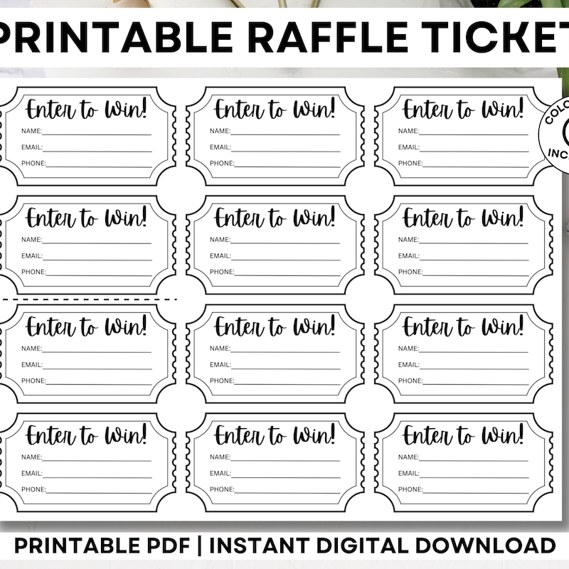 Raffle Tickets Hair - Etsy
