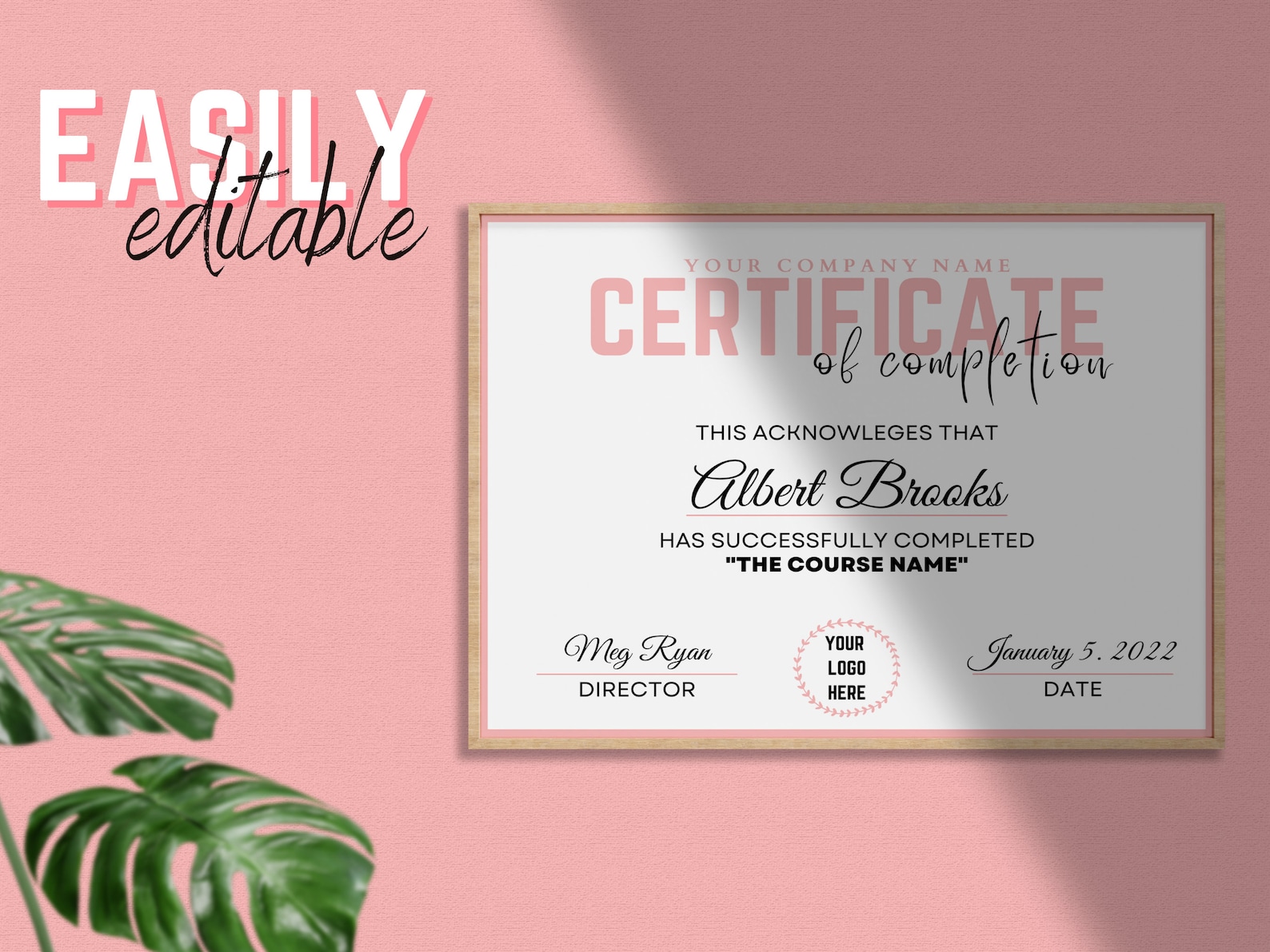 Editable Lash Certificate of Completion Template Printable - Etsy