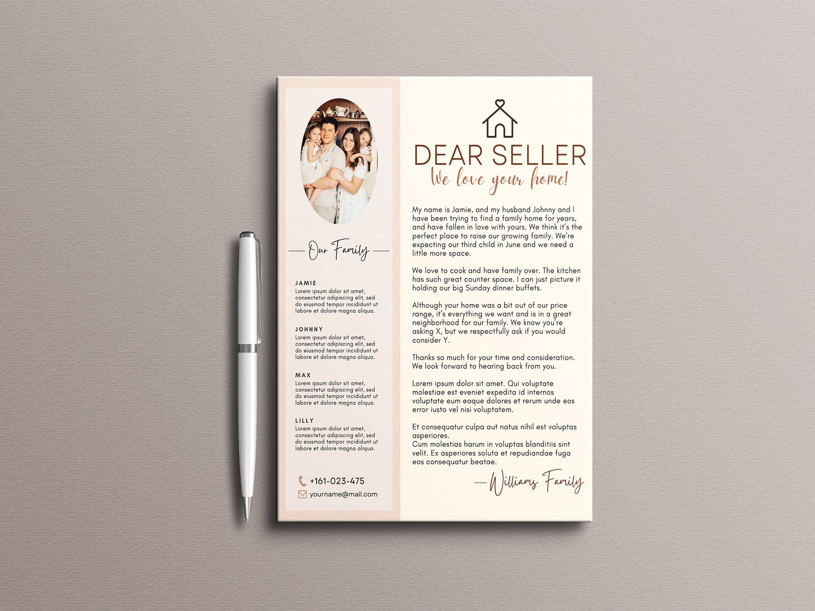 Letter to Seller Home Offer Letter Template House Offer - Etsy