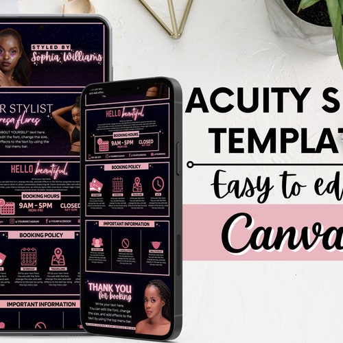 DIY Acuity Scheduling Template Acuity Booking Acuity - Etsy