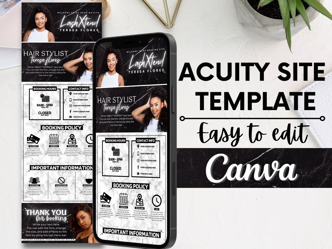Acuity Scheduling Template Acuity Booking Site DIY Acuity - Etsy