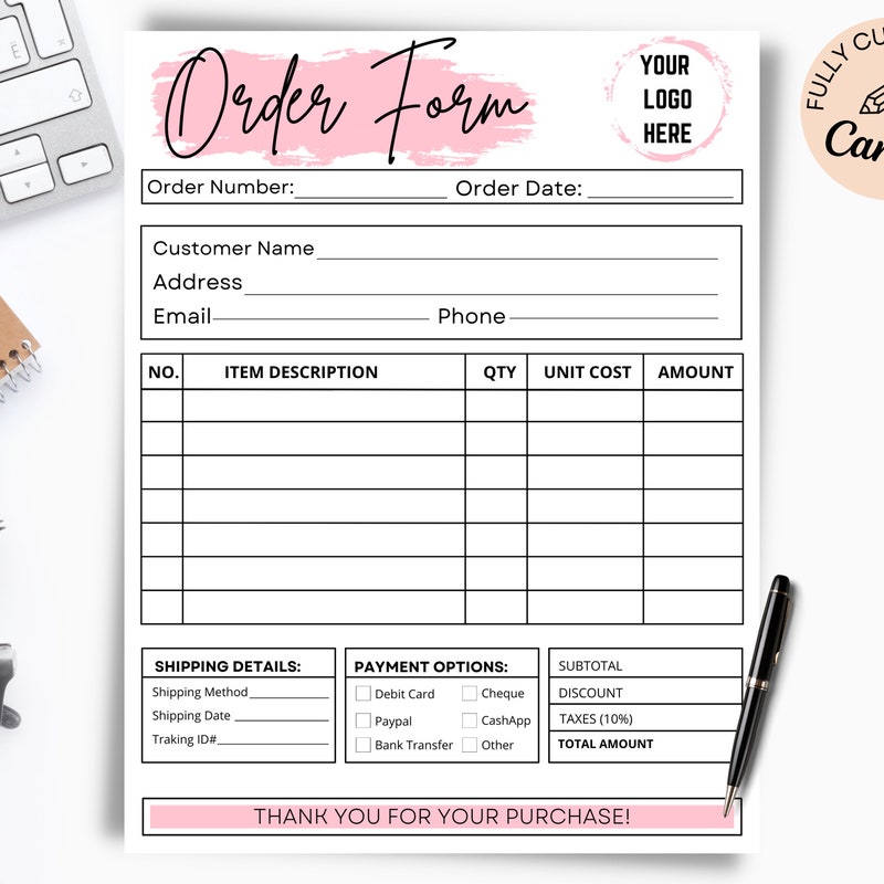 Custom Order Form - Etsy