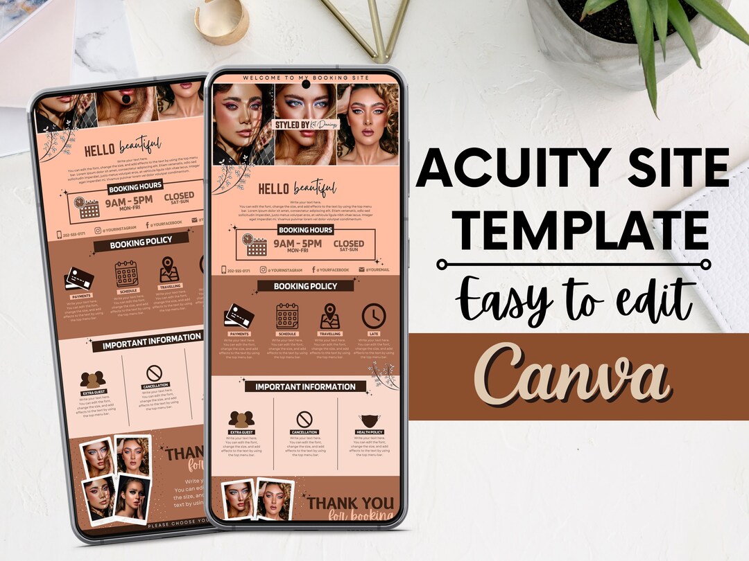 DIY Acuity Site Acuity Scheduling Template Acuity Template - Etsy