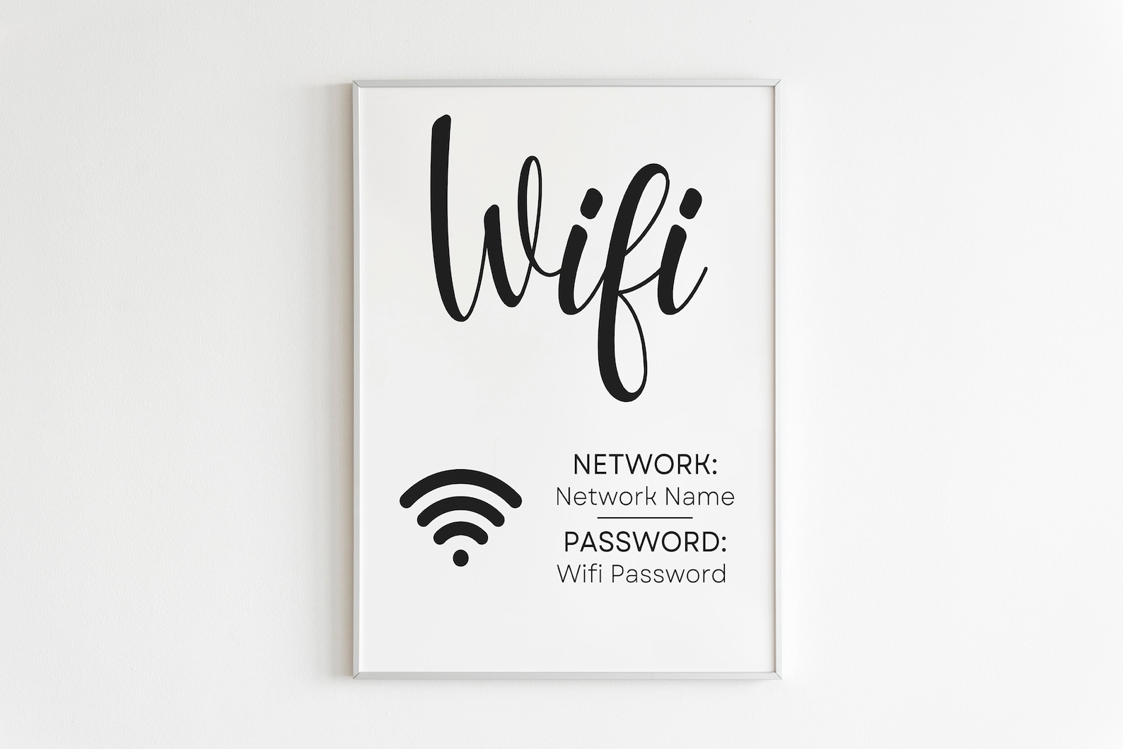 WIFI Password Sign Template Printable Guest Wi-fi Signs - Etsy
