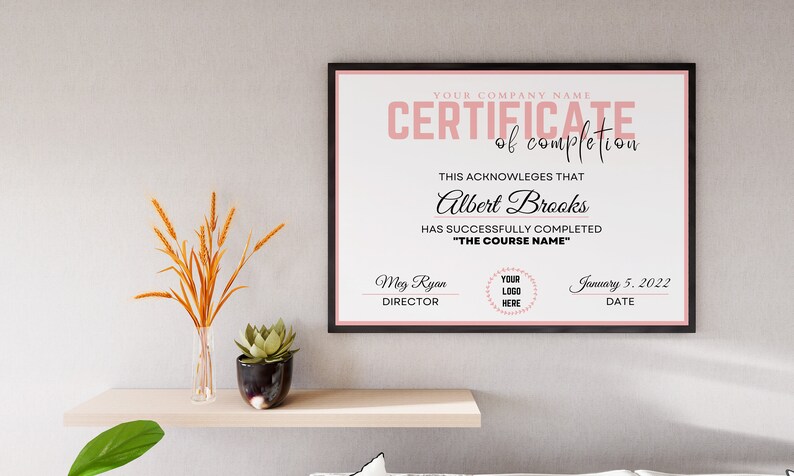 Editable Lash Certificate of Completion Template Printable - Etsy
