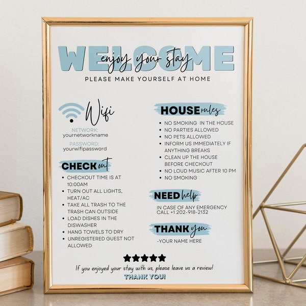 Airbnb House Rules Etsy
