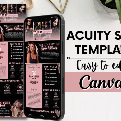 Acuity Scheduling Template Acuity Booking Site DIY Acuity - Etsy