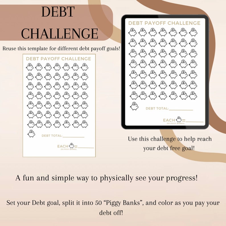Debt Payoff Tracker I Debt Tracker Printable I Digital Debt Trackeri ...