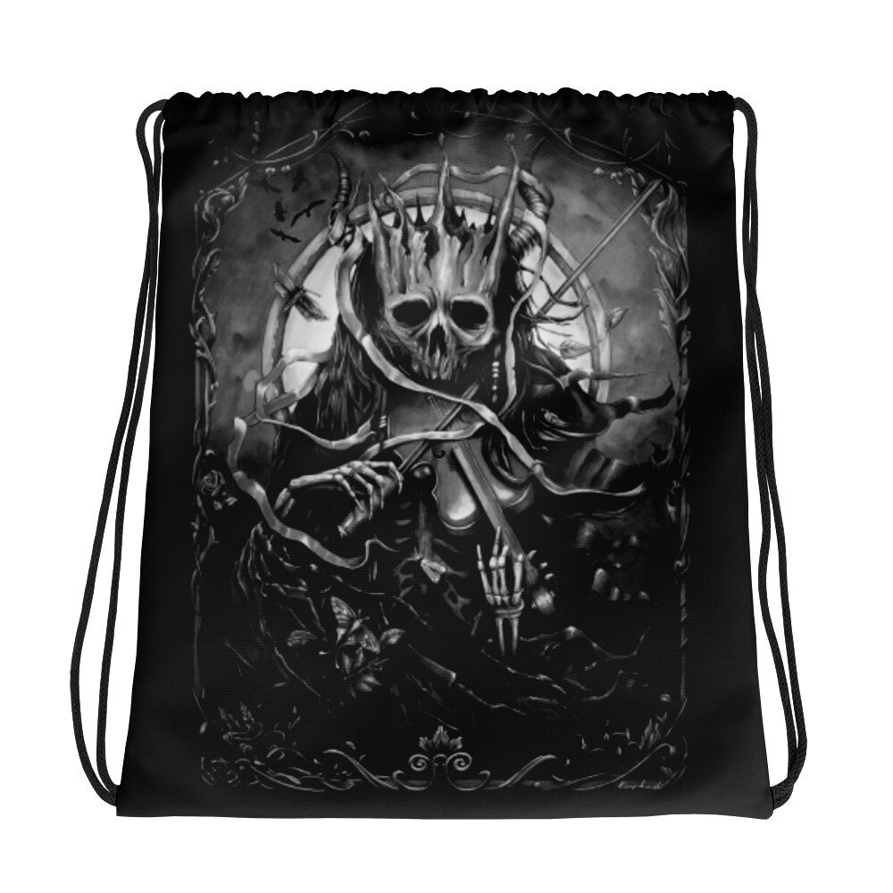 Dark Fiddler Kordelzugtasche Horror Dark Art Musik - Etsy.de