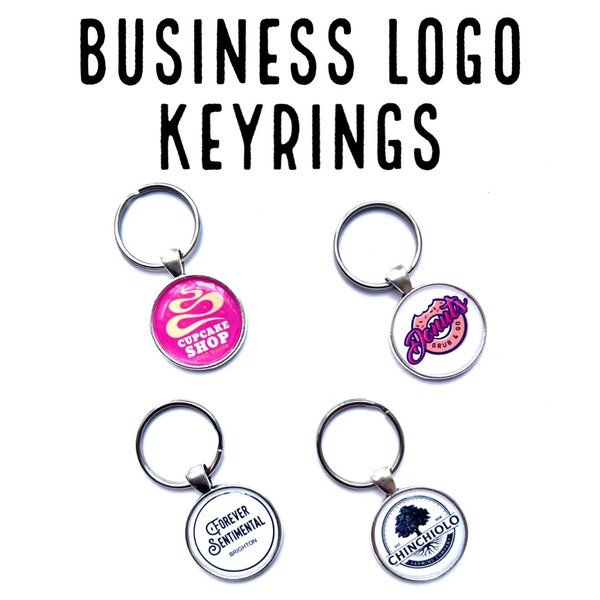 Custom Logo Keychain - Etsy