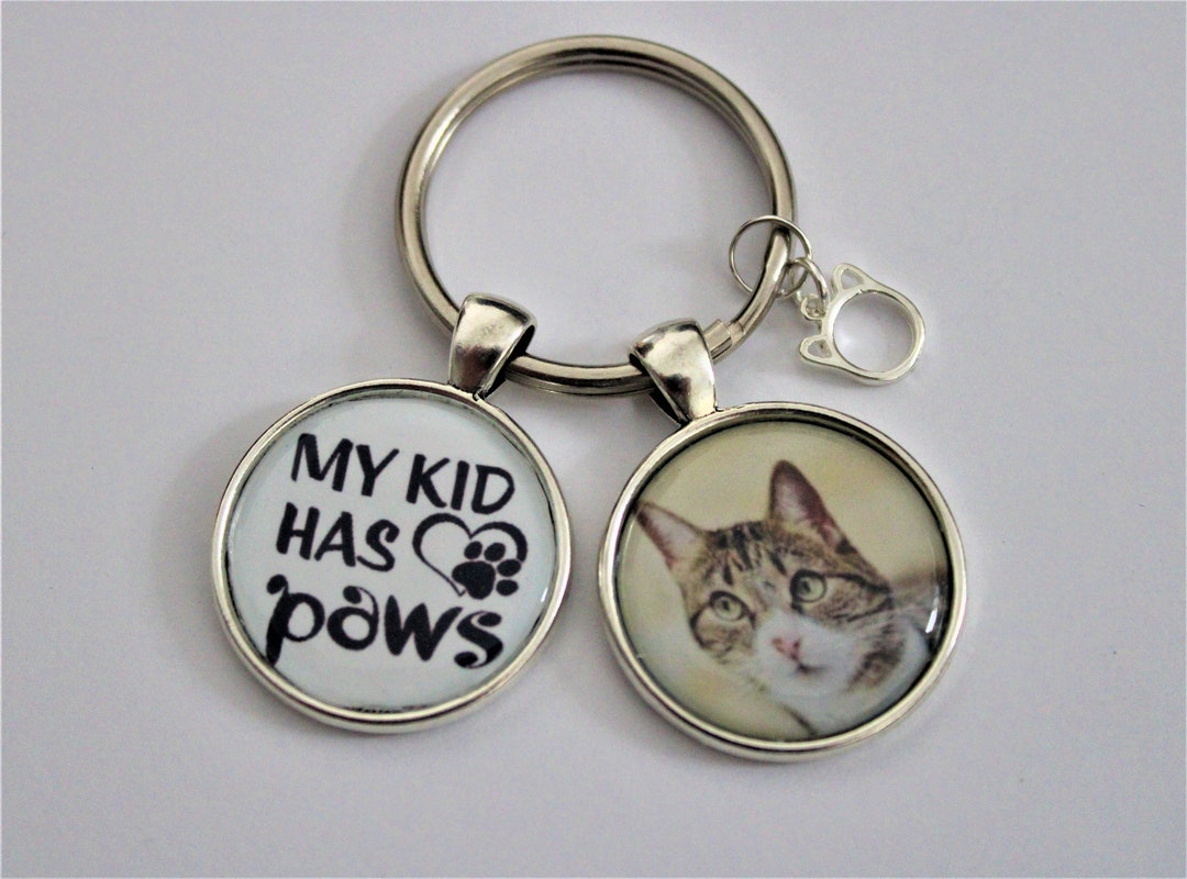 Pet Photo Keyring Personalised Pet Cat Keychain - Etsy