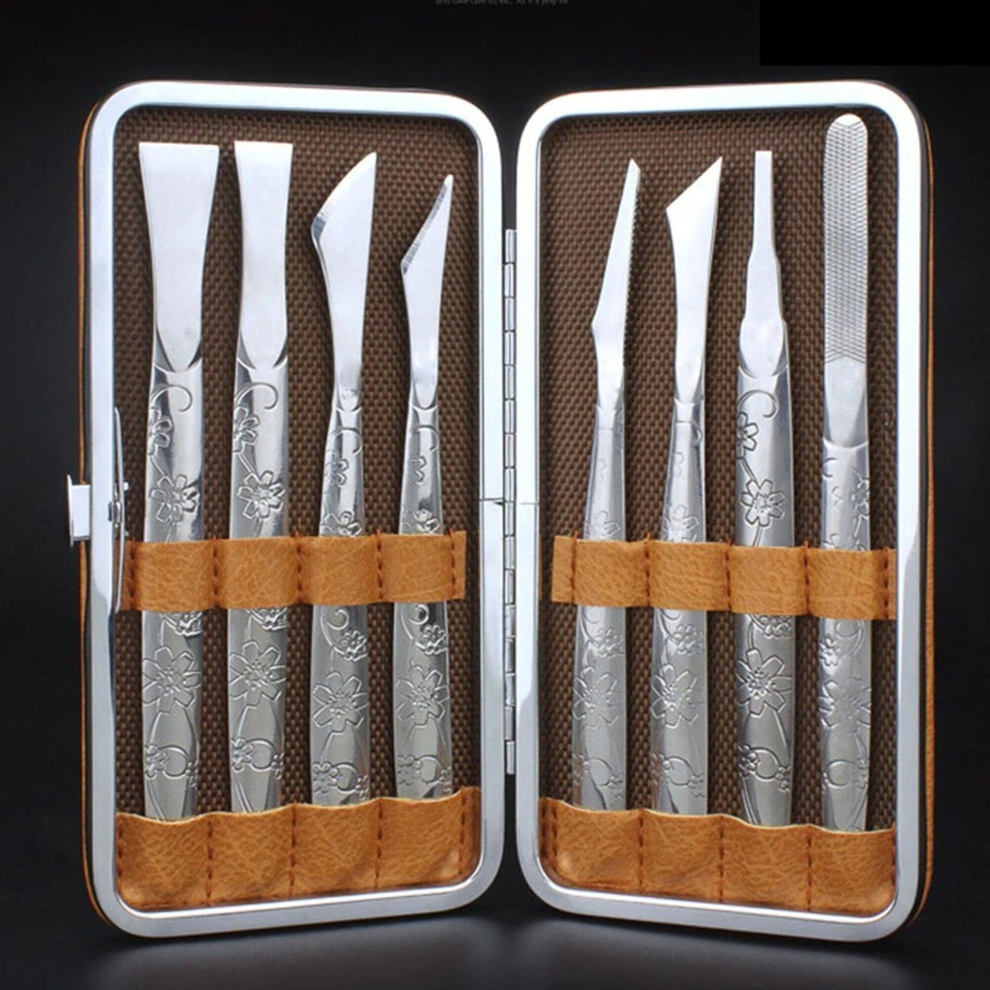 8pcs Engraved Leather Skiving Knife Set - Etsy