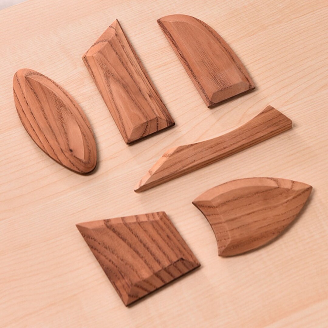 Wooden Pottery Spatula/scraper/shaper (6 Shapes) | for Pottery ...