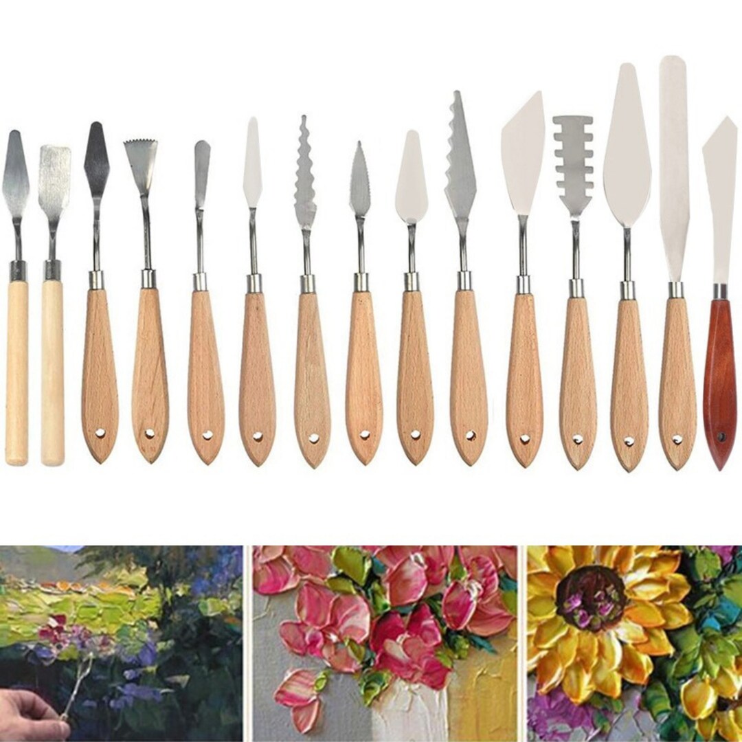 Steel Palette Knife Set | Oil & Texture Painting Knives - Etsy