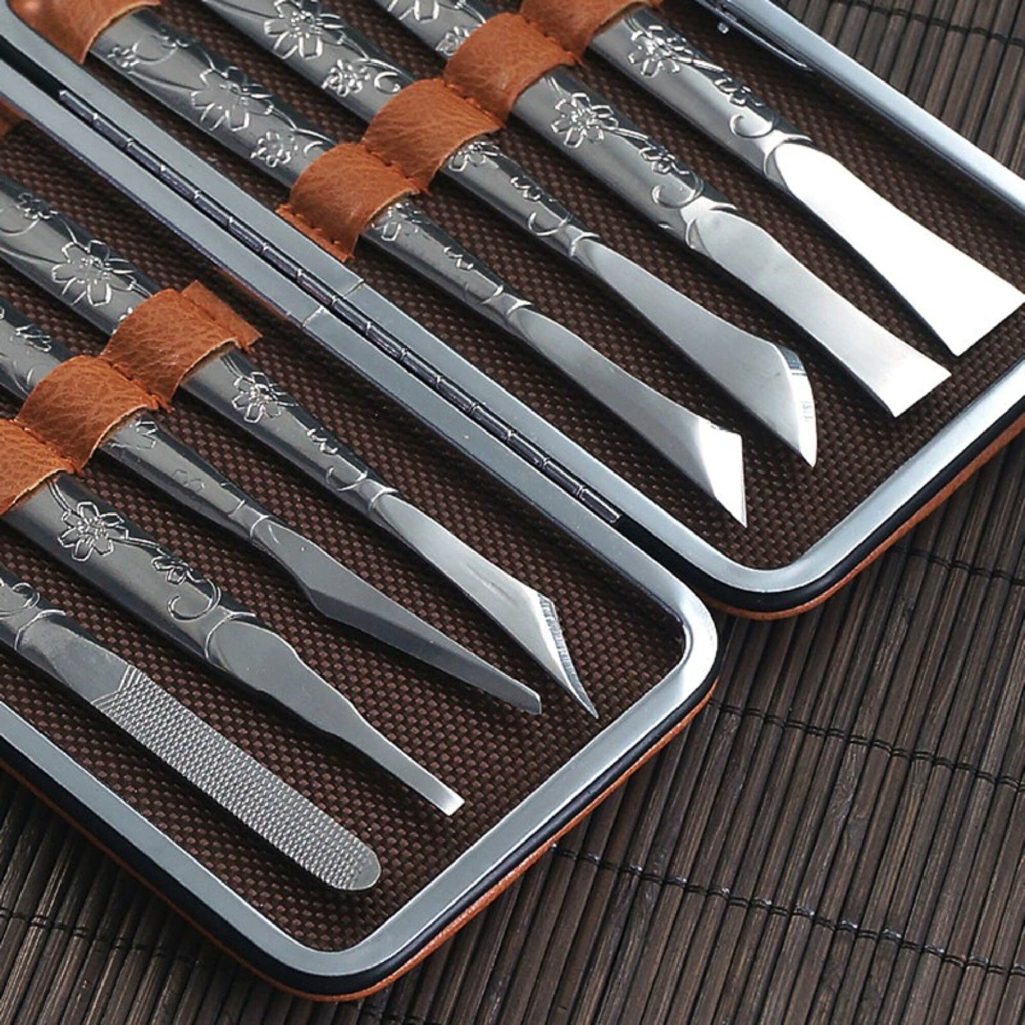 8pcs Engraved Leather Skiving Knife Set - Etsy