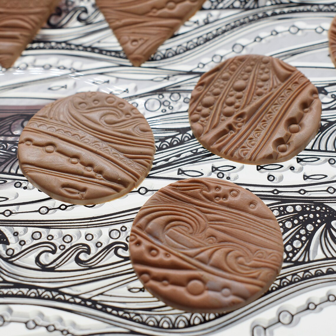 22 Designs Texture Stamp Mat Emboss Sheets for Polymer Clay - Etsy