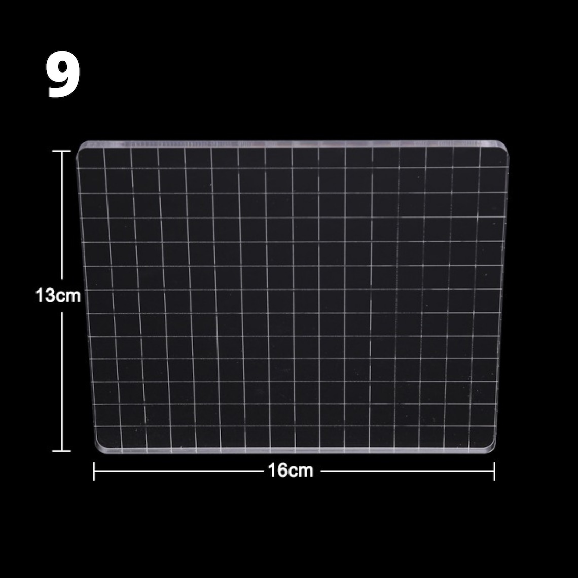 Transparent Acrylic Block Clear Grid Stamping Tool for Scrapbooking ...