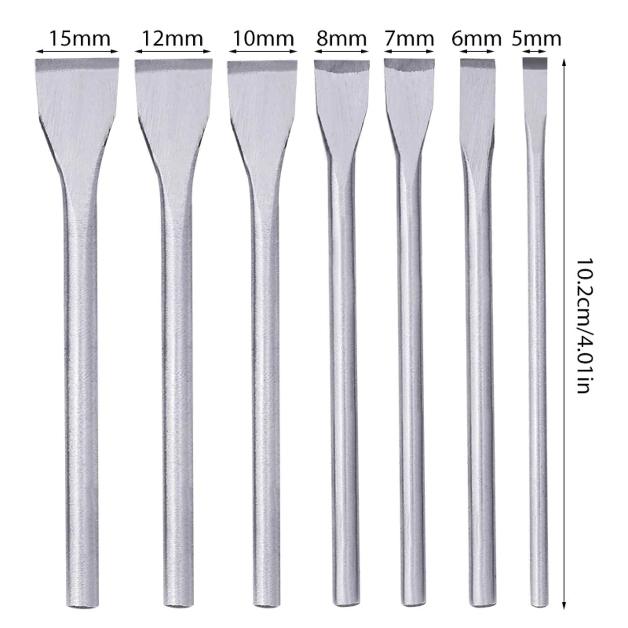 7pcs/set Straight Slot Punch Leathercraft Slot Punches Carving/skiving ...