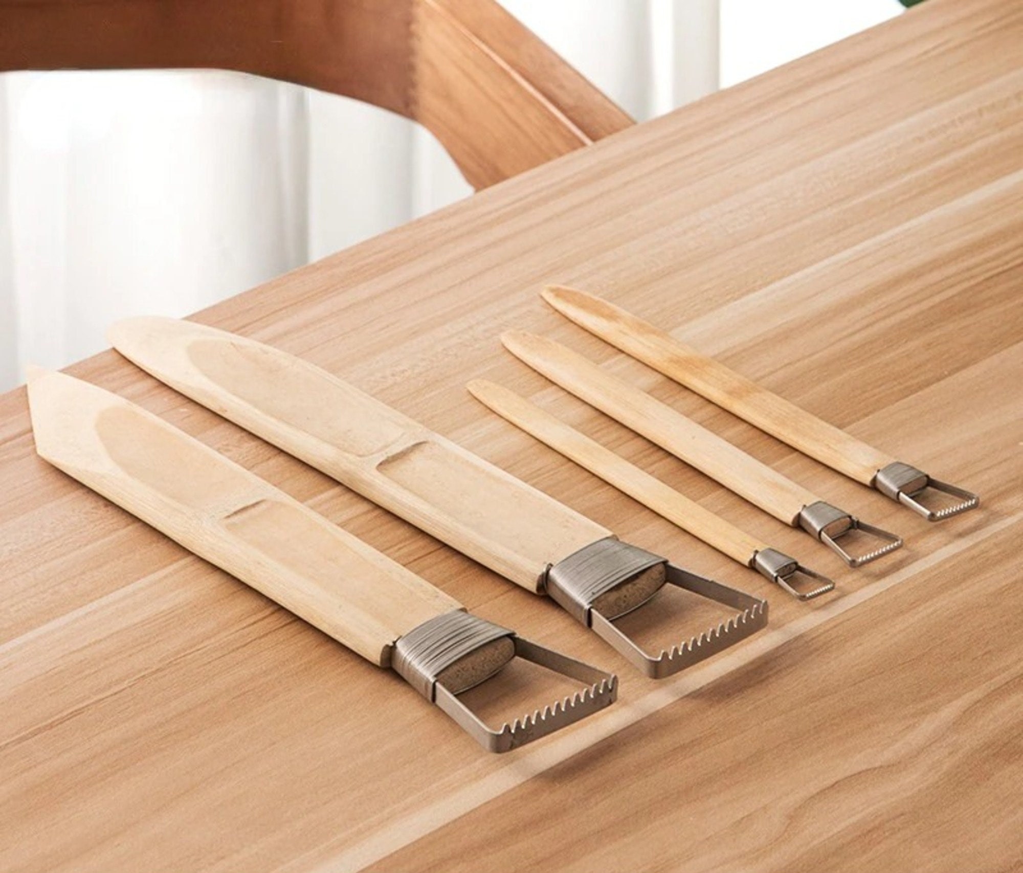 Pottery Texture/trimming Tool 5 Sizes for Pottery - Etsy