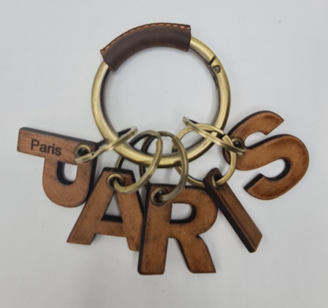 Handmade Leather Keychain With Customized Initials - Religious ...