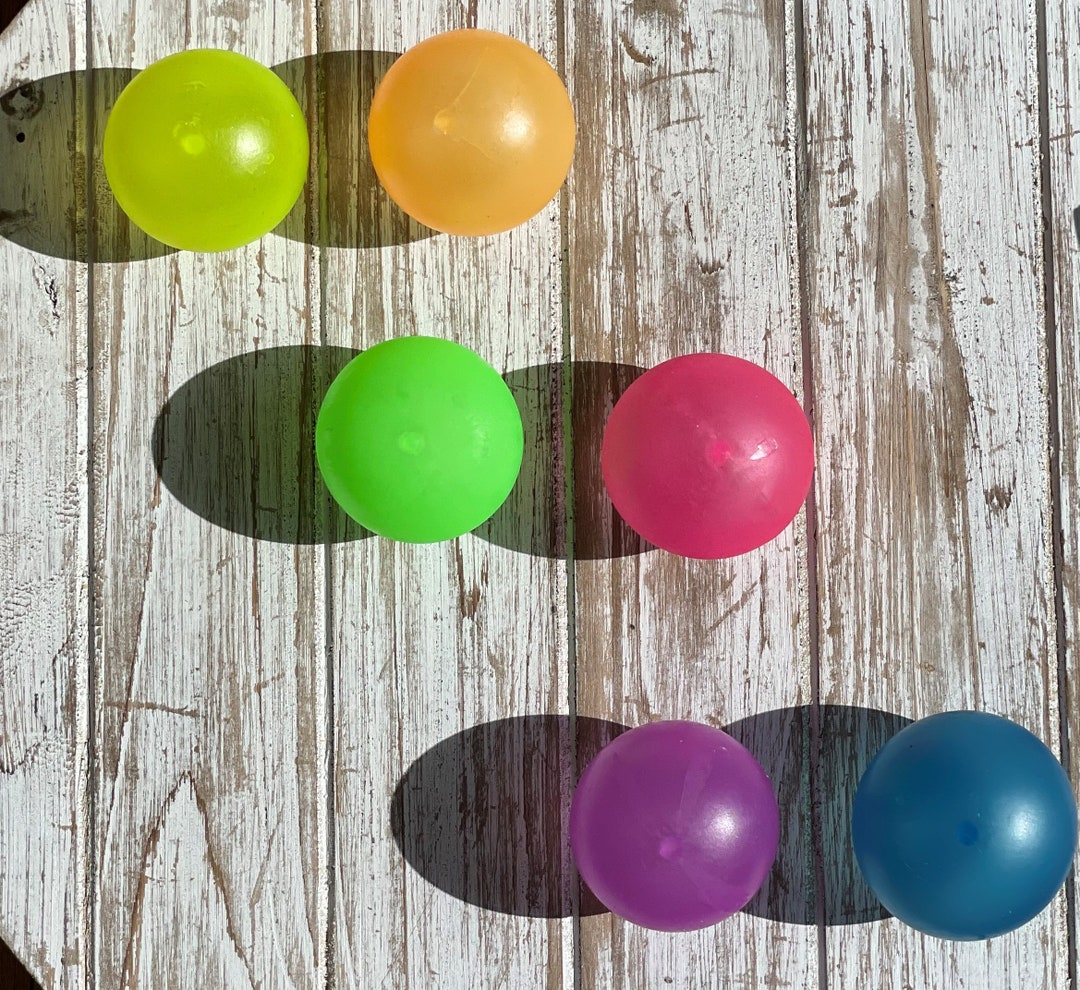 Sticky Wall Balls Glow in the Dark Set of 6 - Etsy