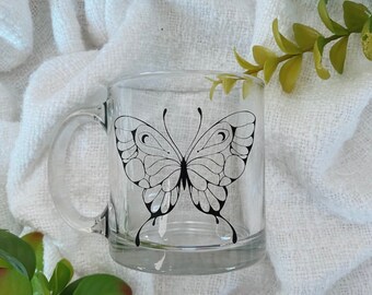 Butterfly Coffee Mug | Etsy