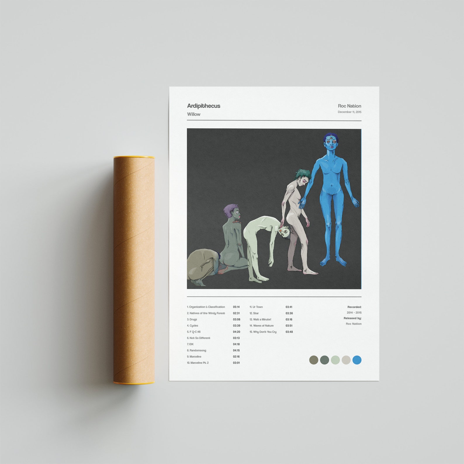 Willow Poster Willow Ardipithecus Album Cover Poster Etsy